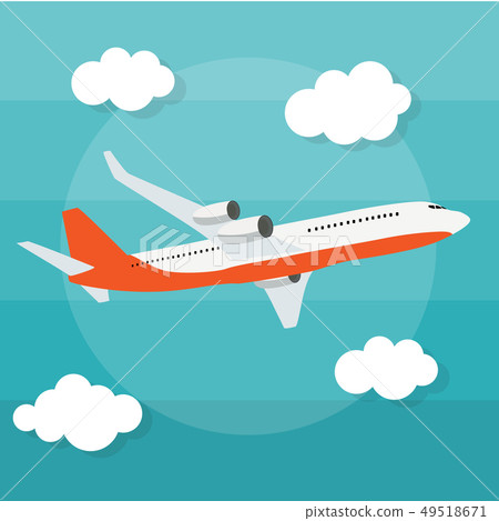 Abstract Airplane Background Vector Illustration - Stock Illustration ...