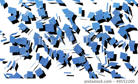 CG particle Blue Square with shadow - Stock Illustration [49552200] - PIXTA