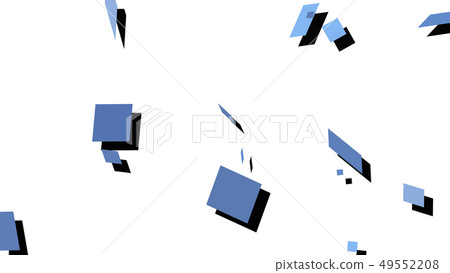 CG particle Blue Square with shadow - Stock Illustration [49552208] - PIXTA