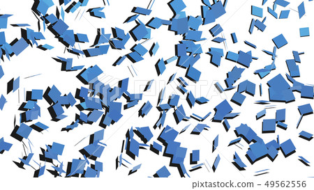 CG particle Blue Square with shadow - Stock Illustration [49562556] - PIXTA