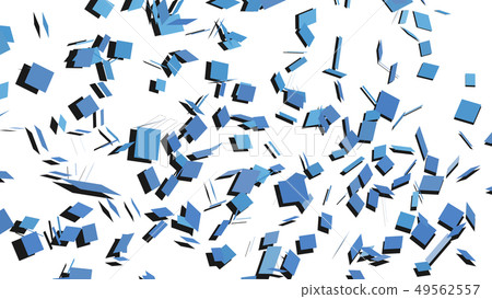 CG particle Blue Square with shadow - Stock Illustration [49562557] - PIXTA