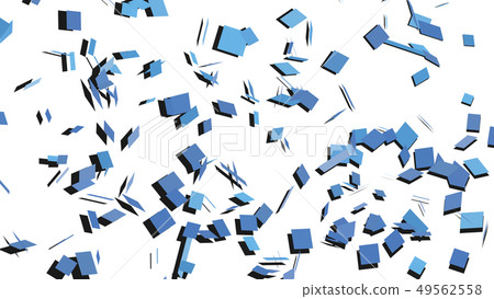 CG particle Blue Square with shadow - Stock Illustration [49562558] - PIXTA