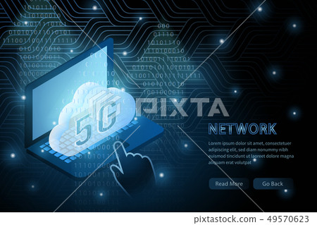 5G wifi wireless technology template background - Stock Illustration ...