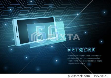 5G wifi wireless technology template background - Stock Illustration ...