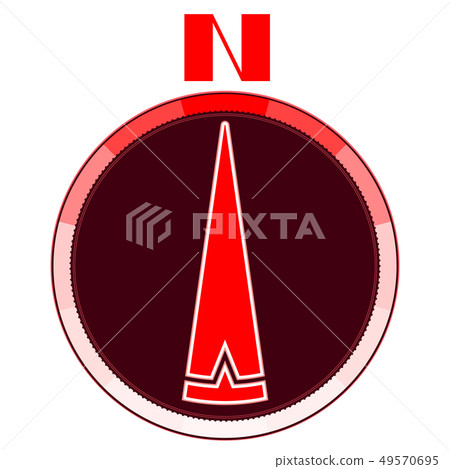 Compass (Direction) Direction Letter - Stock Illustration [49570695 ...