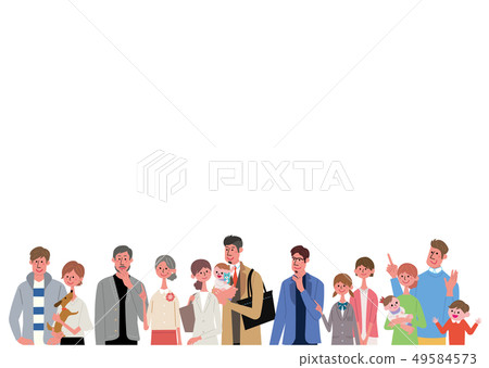 Various generations people illustration set - Stock Illustration ...