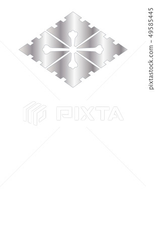 Warlords crest silver gradation Ouchi Yoshitaka - Stock Illustration ...