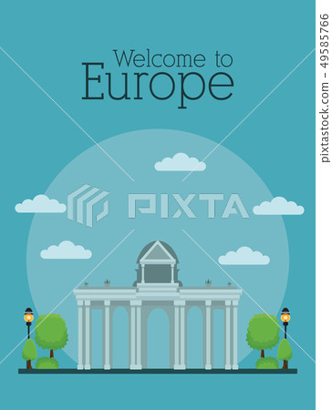 Welcome to europe - Stock Illustration [49585766] - PIXTA
