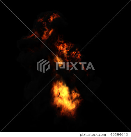 4K Big explosion effect black background - Stock Illustration [49594643 ...