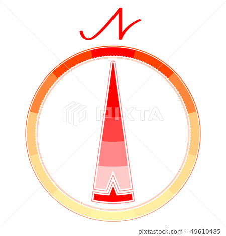 Compass (Direction) Direction Letter - Stock Illustration [49610485 ...