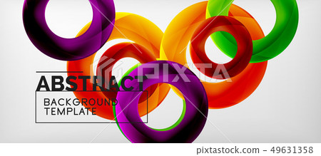 Vector rings abstract background - Stock Illustration [49631358] - PIXTA