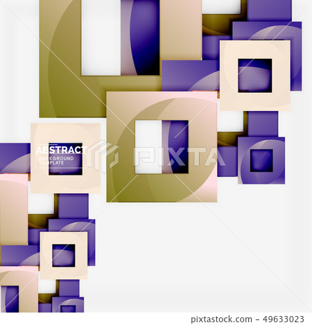 Background abstract squares, geometric minimal - Stock Illustration ...