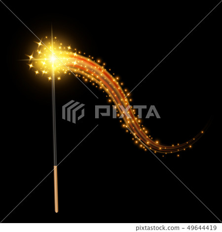 Creative illustration of miracle magical stick - Stock Illustration ...