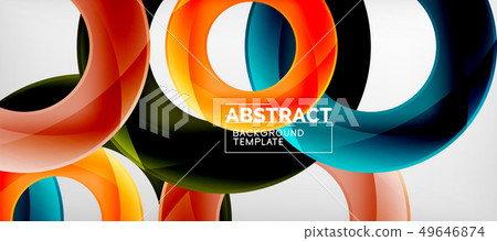 Vector rings abstract background - Stock Illustration [49646874] - PIXTA
