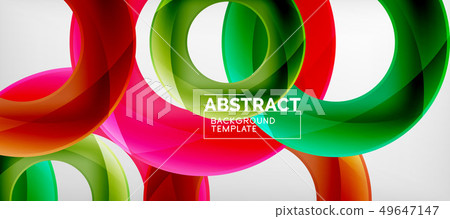 Colorful vector rings geometric abstract - Stock Illustration [49647147 ...