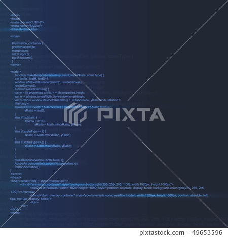 Creative illustration of programming HTML code... - Stock Illustration [49653596] - PIXTA