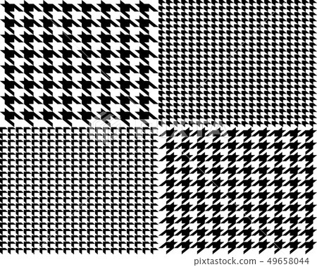 Creative illustration of fabric houndstooth... - Stock Illustration ...
