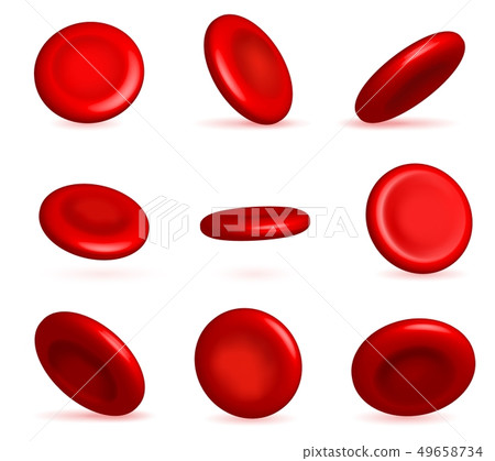 Creative illustration of red blood cells... - Stock Illustration ...