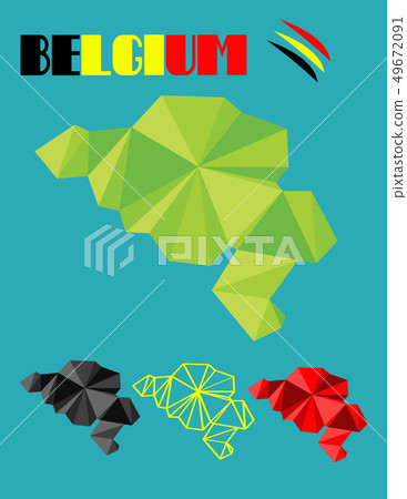 Belgium map country infographics - Stock Illustration [49672091] - PIXTA