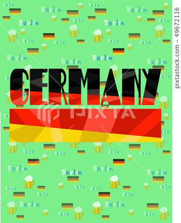Germany map country infographics - Stock Illustration [49672116] - PIXTA