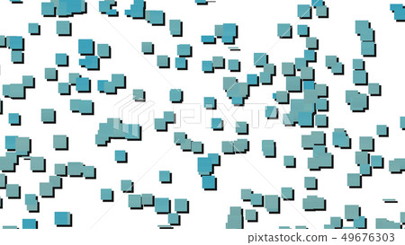 CG particle Blue Square with shadow - Stock Illustration [49676303] - PIXTA