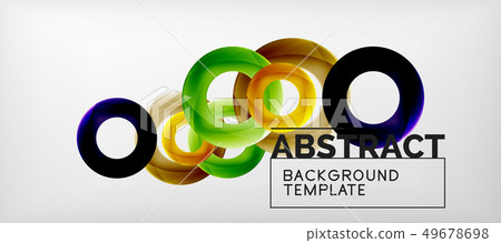 Vector rings abstract background - Stock Illustration [49678698] - PIXTA