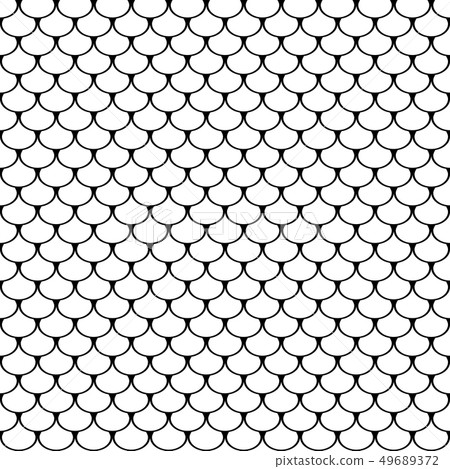 Seamless fish scale pattern. - Stock Illustration [49689372] - PIXTA