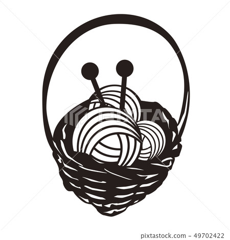 Yarn and knitting stick - Stock Illustration [49702422] - PIXTA