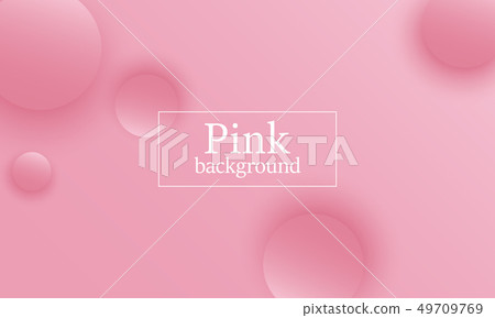 Pink background. 3d design. - Stock Illustration [49709769] - PIXTA