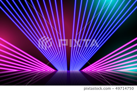 Neon glowing lines, energy space light concept - Stock Illustration ...