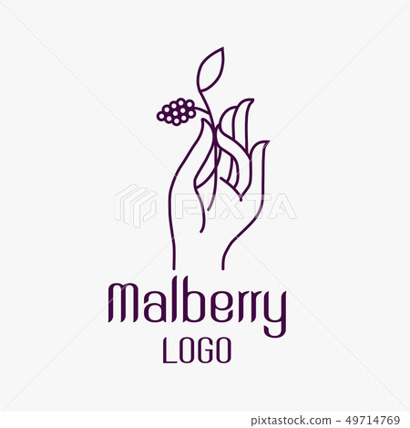 Vector logo for Mulberry - Stock Illustration [49714769] - PIXTA