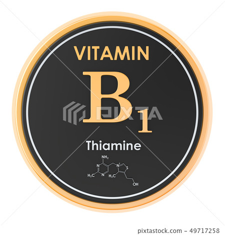 Vitamin B1, thiamine. Circle icon - Stock Illustration [49717258] - PIXTA