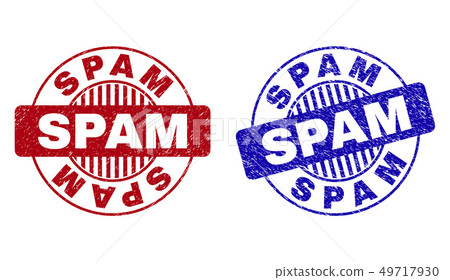 Grunge SPAM Textured Round Watermarks - Stock Illustration [49717930 ...