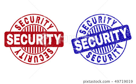 Grunge SECURITY Textured Round Watermarks - Stock Illustration ...
