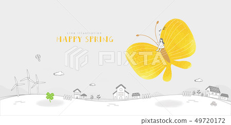Spring emotion illustration - Stock Illustration [49720172] - PIXTA