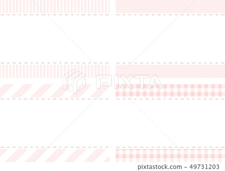 Stitch frame pattern background set - Stock Illustration [49731203] - PIXTA