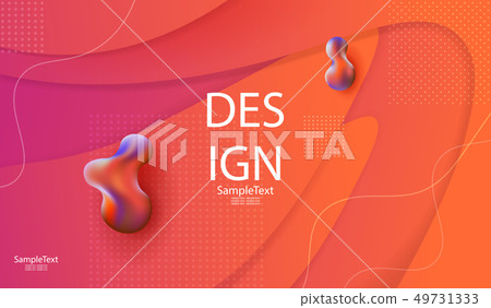 Abstract orange light design with oval...-插圖素材 [49731333] - PIXTA圖庫