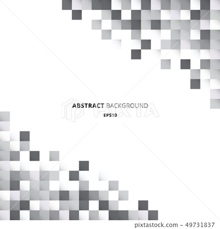 Abstract geometric white and gray squares pattern - Stock Illustration ...