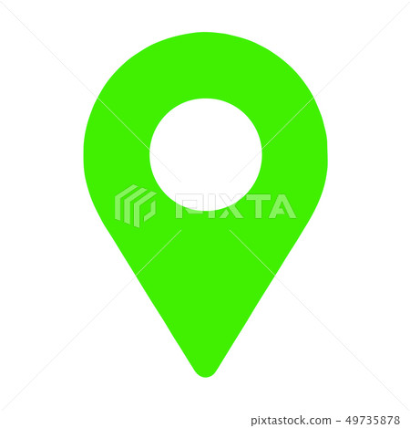 Location green icon vector. EPS10 - Stock Illustration [49735878] - PIXTA