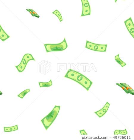 Dollar Seamless Pattern Vector. Green Money.... - Stock Illustration ...