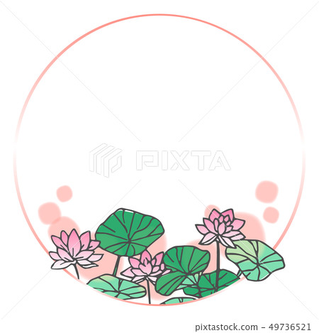 Lotus frame 2 - Stock Illustration [49736521] - PIXTA