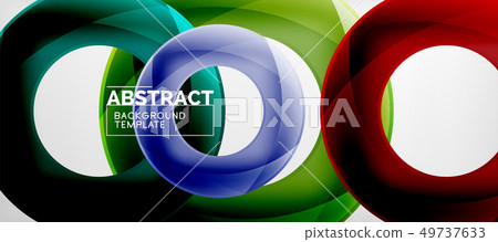 Vector rings abstract background - Stock Illustration [49737633] - PIXTA