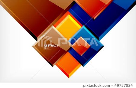 Square geometrical background - Stock Illustration [49737824] - PIXTA