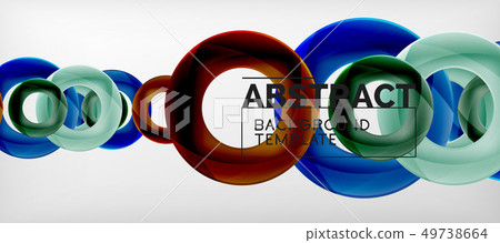 Colorful vector rings geometric abstract - Stock Illustration [49738664 ...