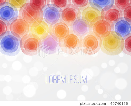 Bright circles on white background with place... - Stock Illustration ...