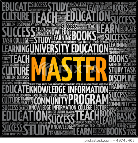 Master word cloud collage - Stock Illustration [49743405] - PIXTA