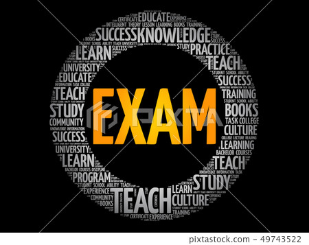 EXAM word cloud collage - Stock Illustration [49743522] - PIXTA