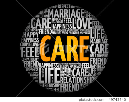 CARE circle word cloud collage - Stock Illustration [49743540] - PIXTA