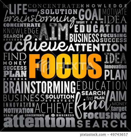 FOCUS word cloud collage - Stock Illustration [49743657] - PIXTA