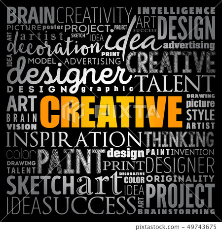 CREATIVE word cloud concept - Stock Illustration [49743675] - PIXTA